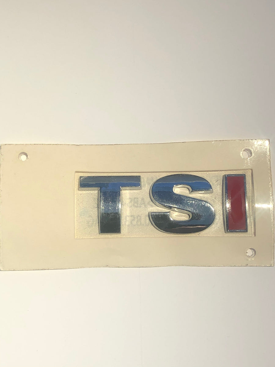 Nameplate TSI w/RED I MK4 Font (NOS) – Parts4VWs